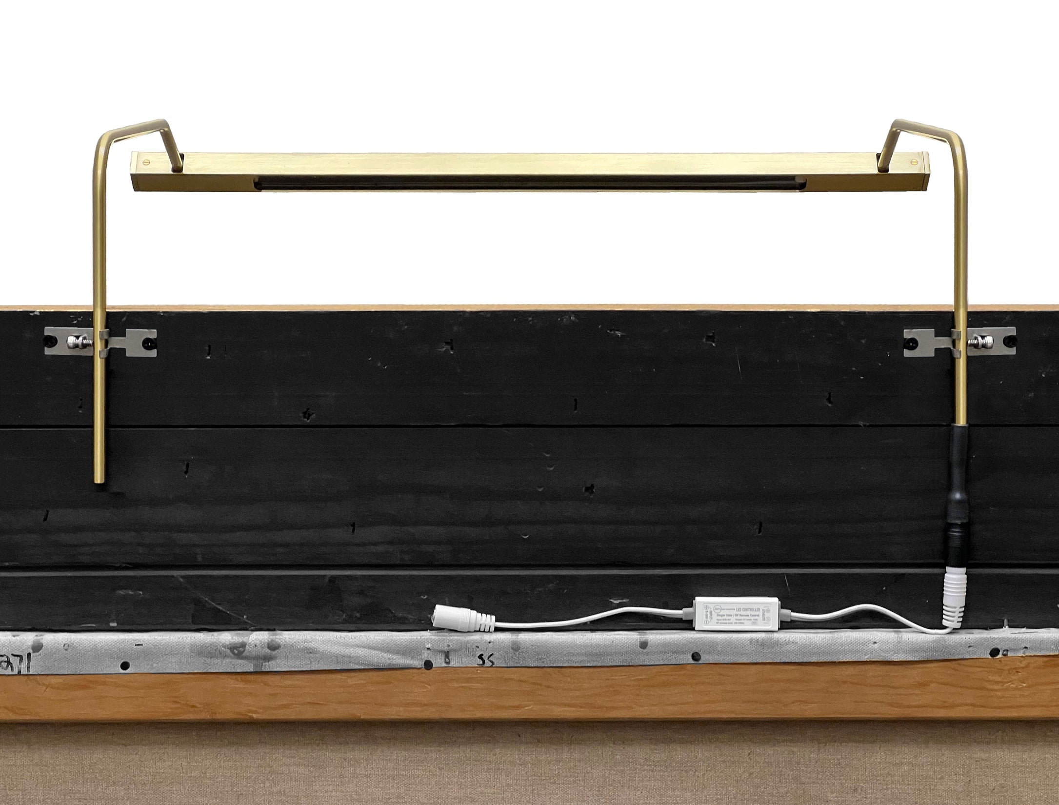 Plug-in Vision Series: Slim Bar Style LED Art Light - Brushed Brass